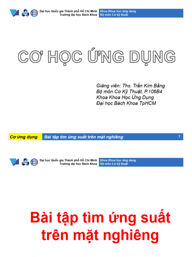 Bai Tap Tim Ung Suat Tren Mat Nghieng | PDF