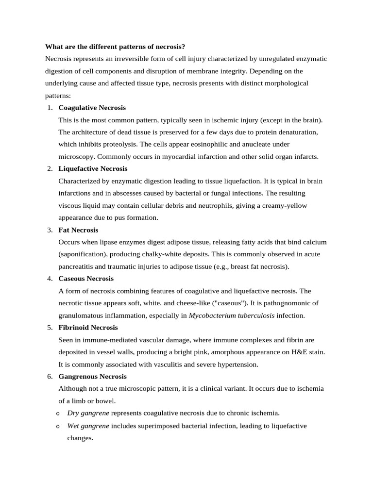 MSC Clinical Research Notes3 | PDF | Necrosis | Ischemia
