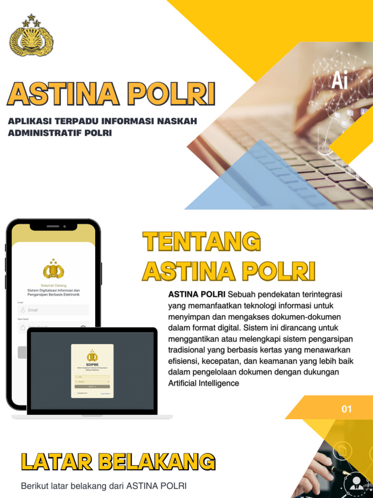 Aplikasi ASTINA untuk Administrasi Polri | PDF