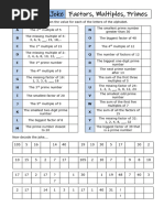 Factor Bugs Worksheet | PDF