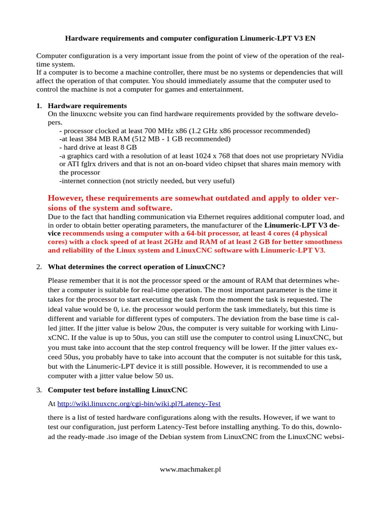 5-Hardware Requirements and Computer Configuration Linumeric-LPT V3 en ...