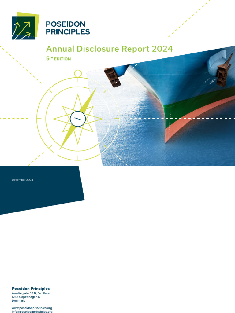 Poseidon Principles 2024 Disclosure Report | PDF | Climate Change ...