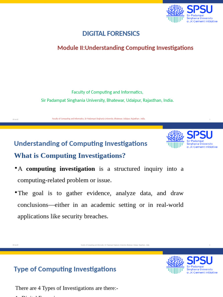 Module 3 | PDF | Computer Forensics | Digital Forensics