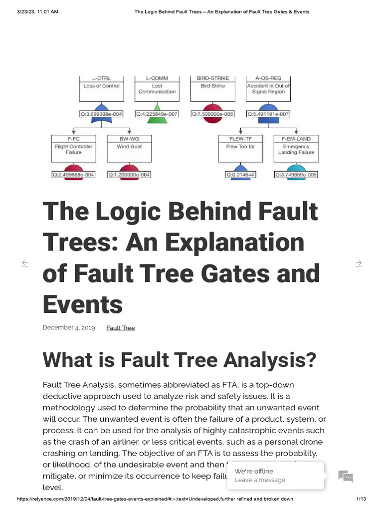 Fault Tree Analysis: Logic Gates Explained | PDF | Logic Gate | Digital ...