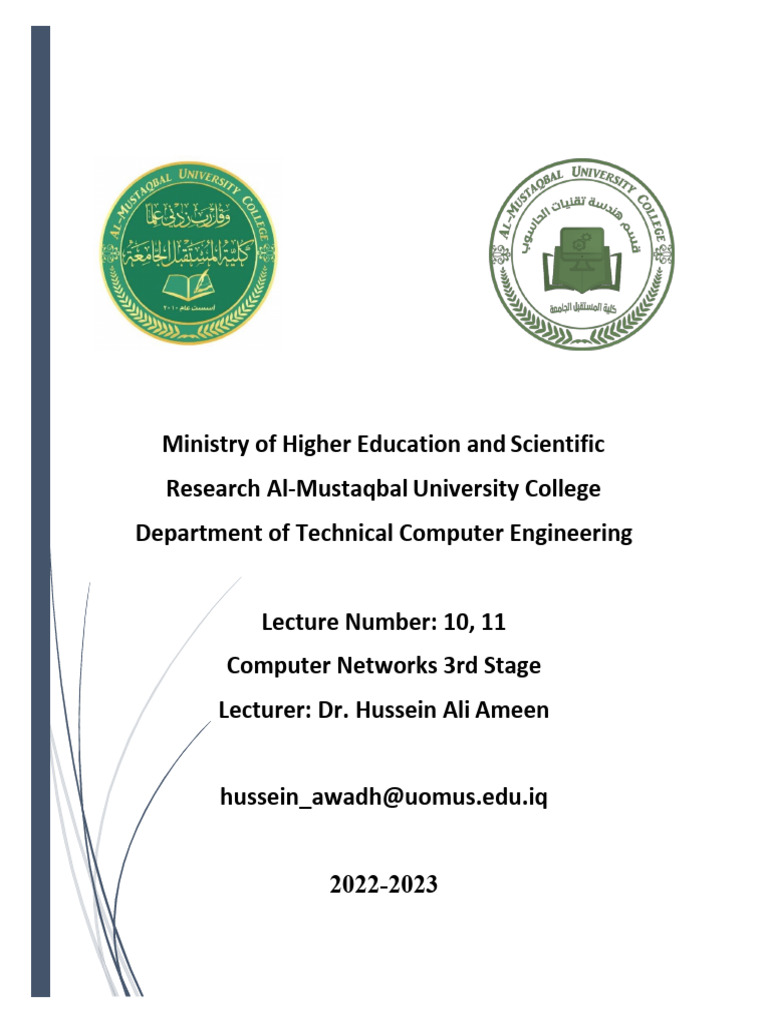 Osi MUCLecture - 2022 - 123059624 04 | PDF | Osi Model | Computer Network