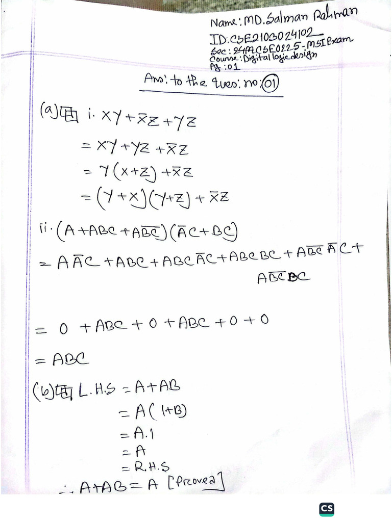 CSE2103024102-Salman | PDF