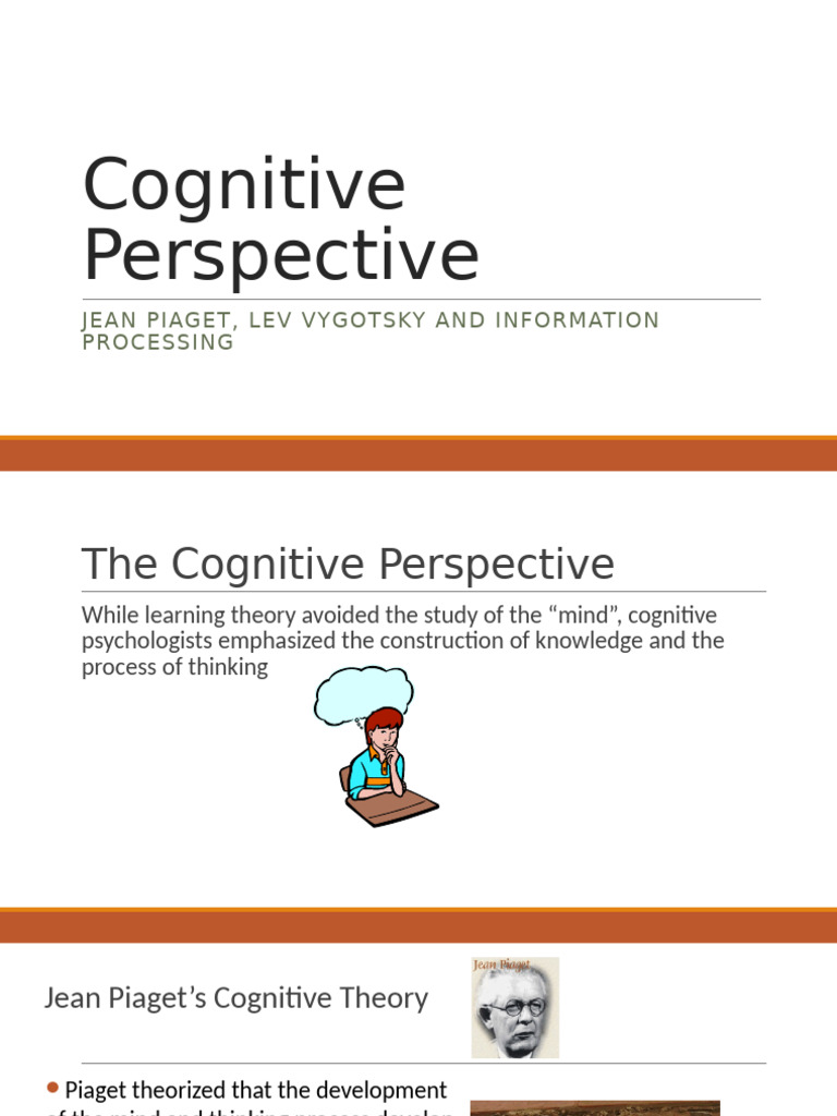 Cognitive Perspective (Vygotsky, Piaget) | PDF | Schema (Psychology ...