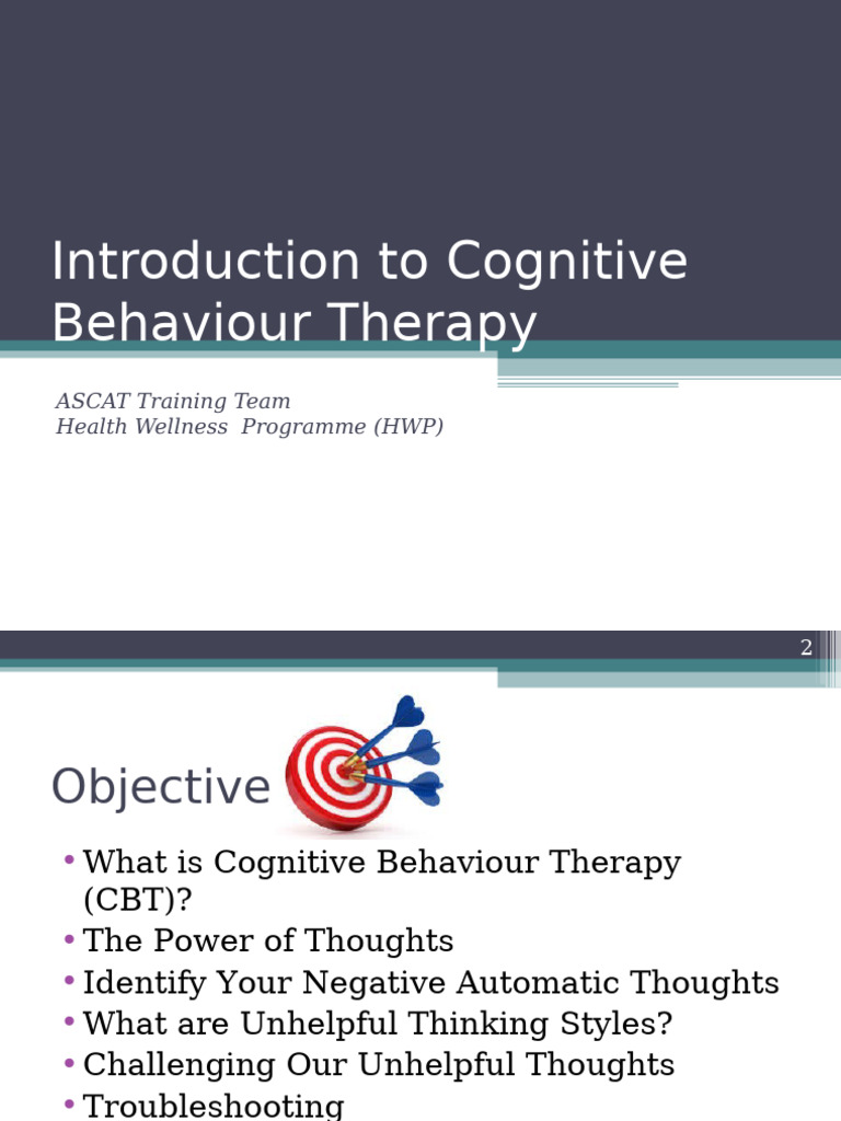 Introduction to Cognitive Behaviour Therapy | PDF | Cognitive ...
