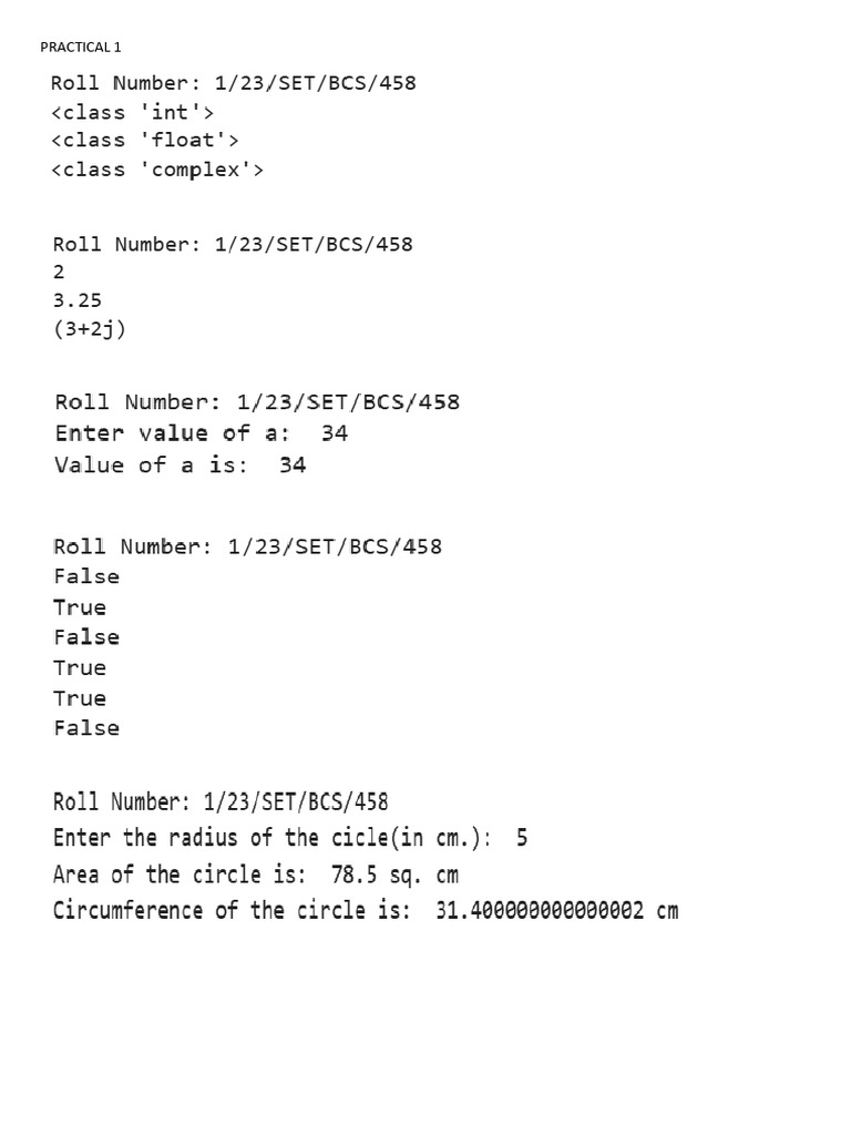 Python Lab Outputs | PDF