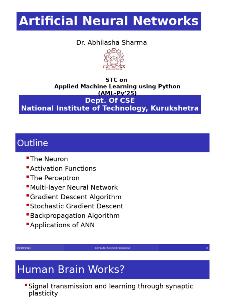 Artificial Neural Network | PDF | Neuron | Applied Mathematics