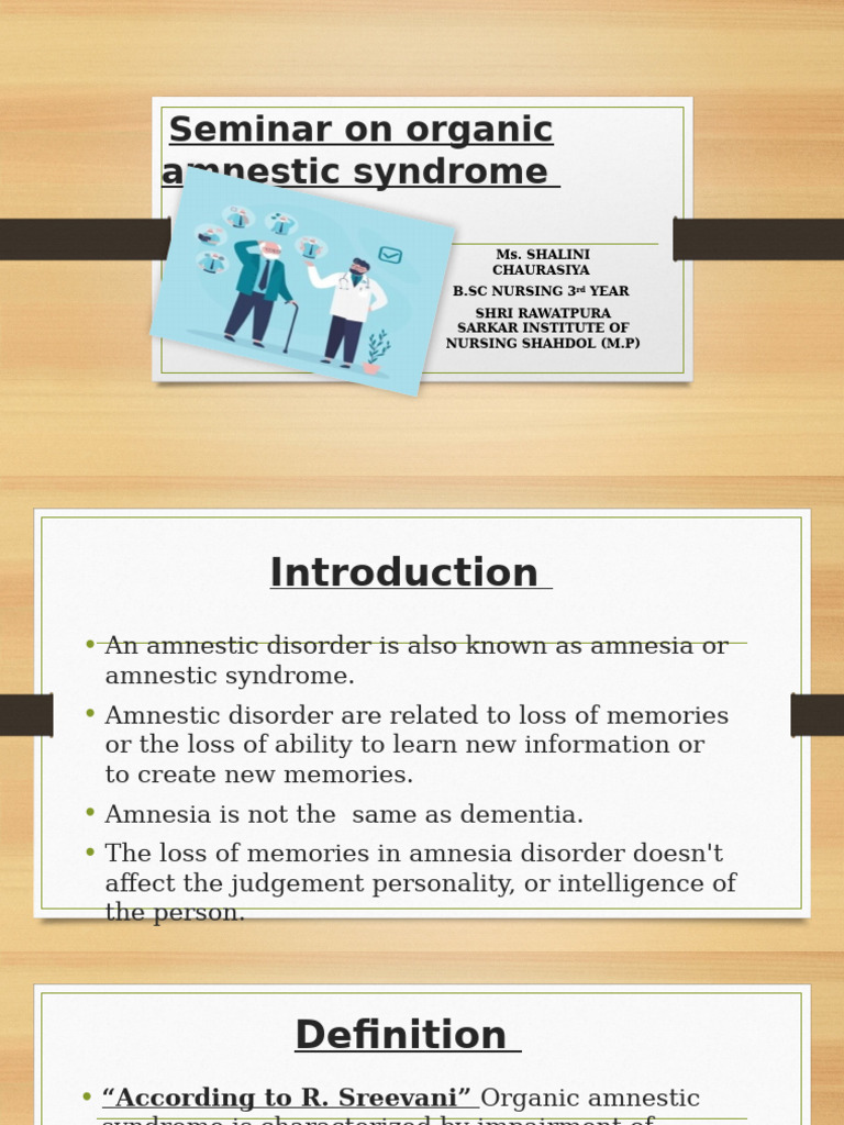 Amnesia (Mental Health Nursing) | PDF | Amnesia | Diseases And Disorders