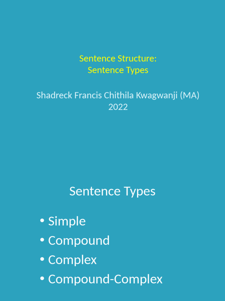 Understanding Sentence Structures | PDF | Subject (Grammar) | Sentence ...