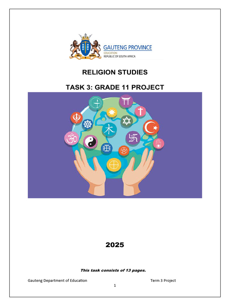 Grade 11 Religion Studies Project: Rituals | PDF | Rituals | Prayer