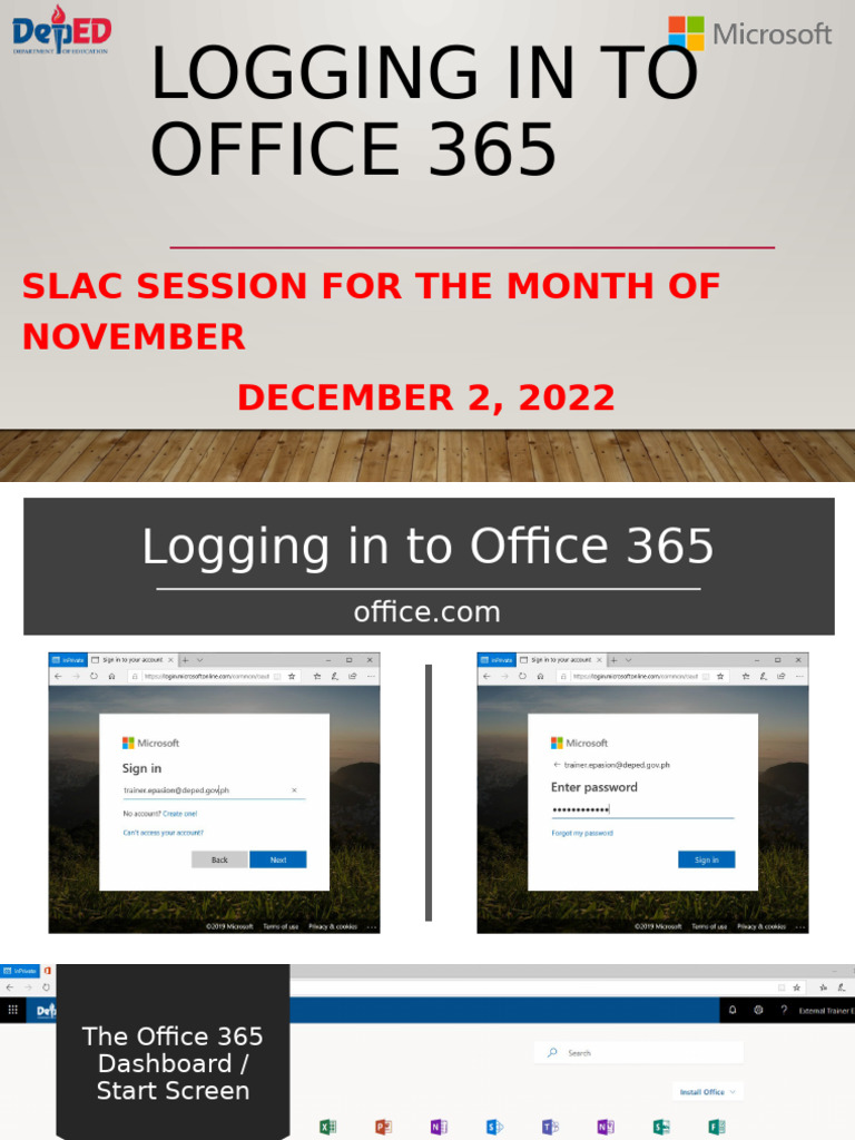 Office 365 Login Guide for November | PDF