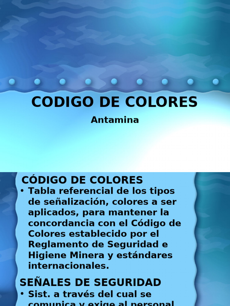 Código de Colores en Seguridad Minera | PDF