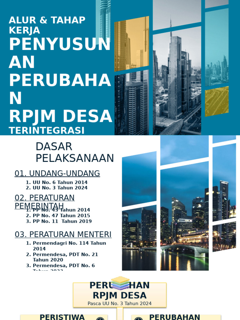 Proses Penyusunan Perubahan RPJM Desa | PDF