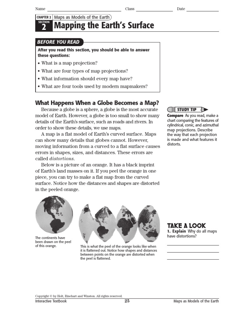 Chapter 2 Lesson 2 Reading | PDF | Map | Physical Sciences