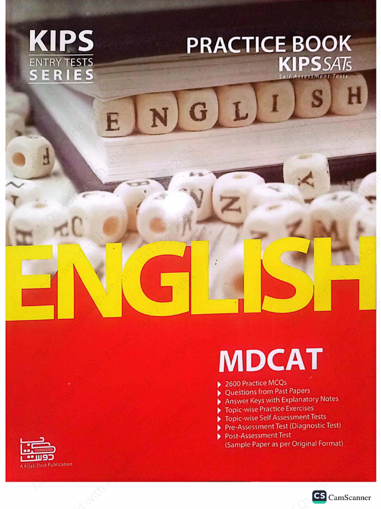 Kips English Practice Book 2025 - Smart Mddcat Coaching | PDF