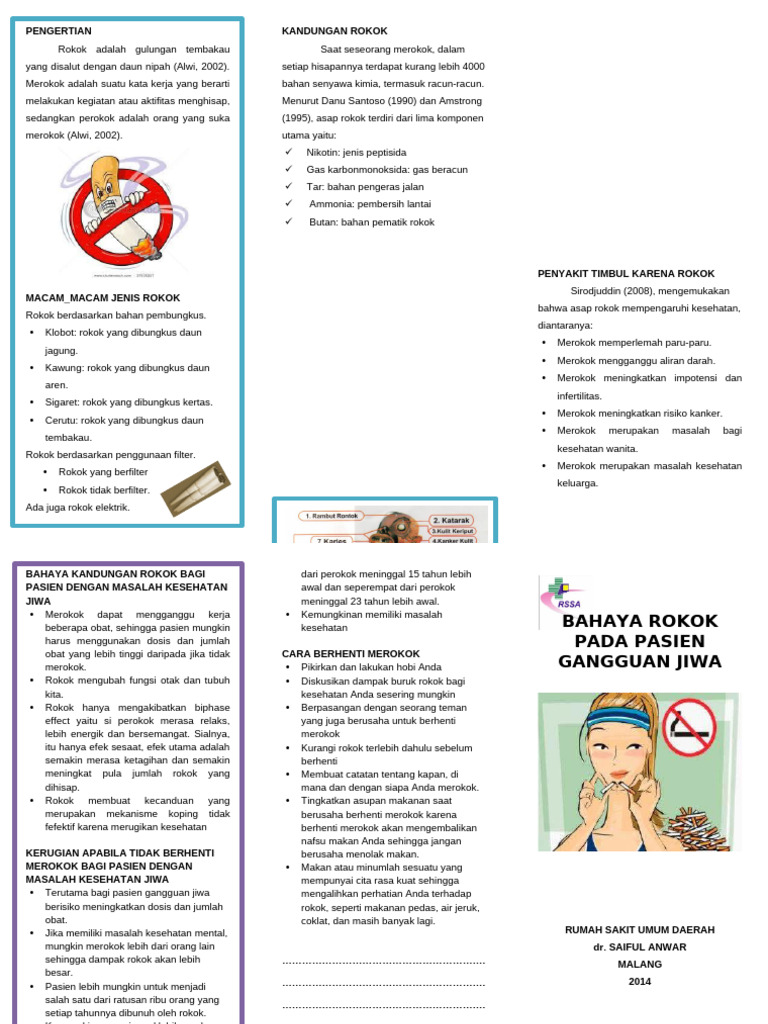 Leaflet Bahaya Rokok Pada Luka | PDF