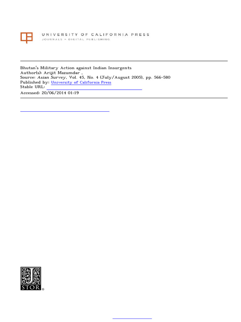 Bhutan's Military Response to Insurgents | PDF | Bhutan