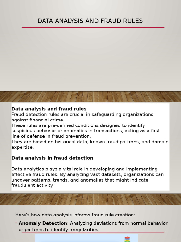 Fraud Detection Rules and Data Analysis | PDF | Fraud | Data Analysis