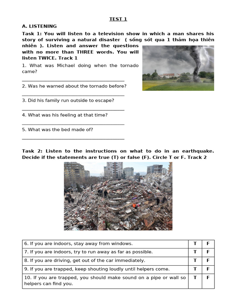 Natural Disaster Survival and Safety Tips | PDF | Soil | Water