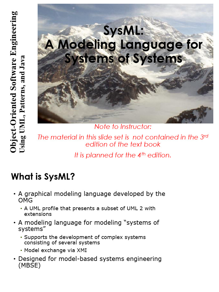 Understanding SysML in Software Engineering | PDF | Unified Modeling ...