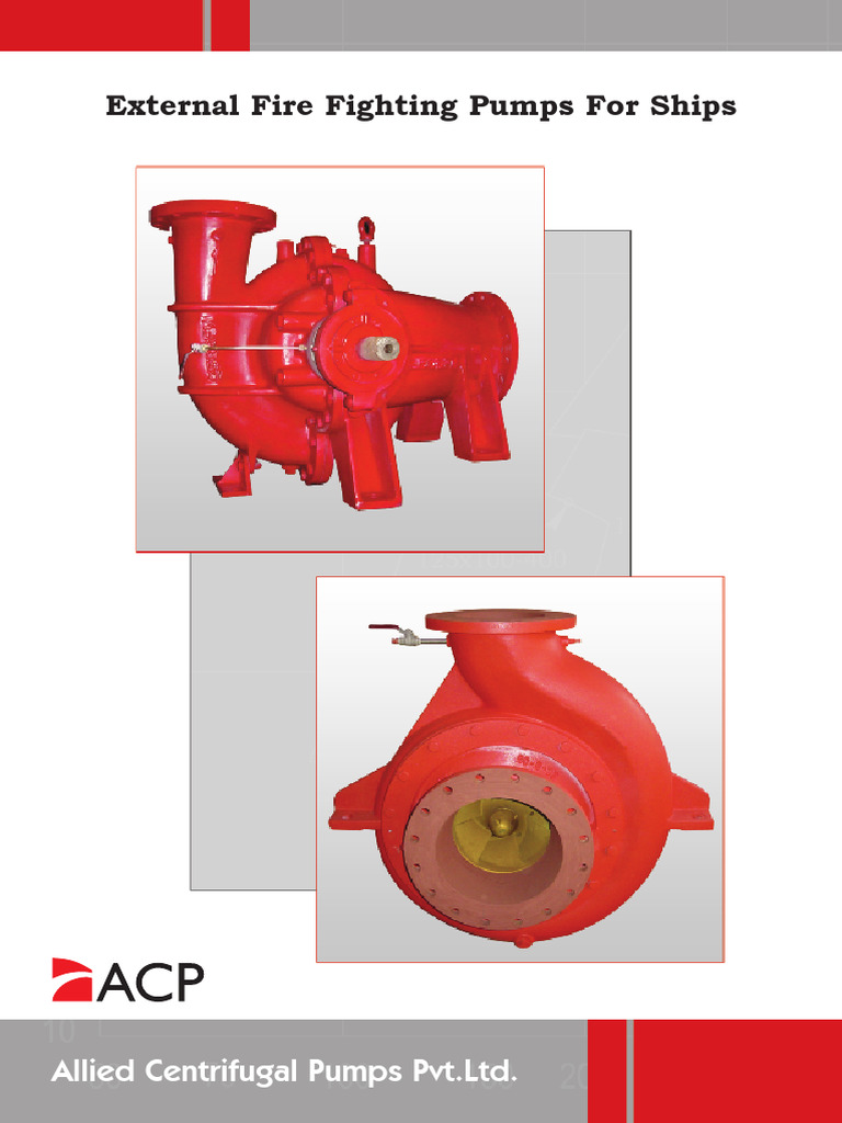 Fire Fighting Pumps for Ships by ACP | PDF | Pump | Mechanical Engineering