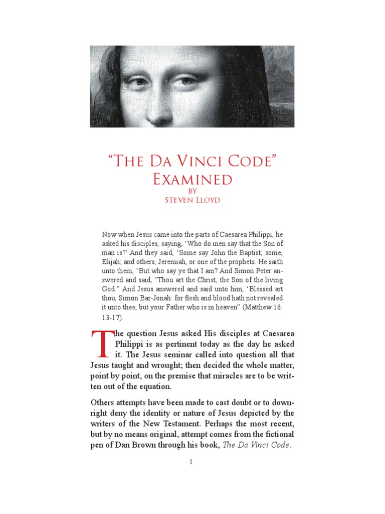 The Da Vinci Code | PDF | New Testament | Biblical Canon