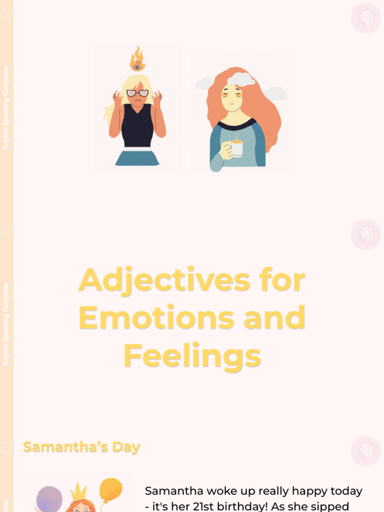 Adjectives For Emotions and Feelings | PDF | Psychology