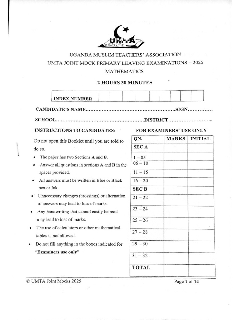 Umta Mock p.7 | PDF