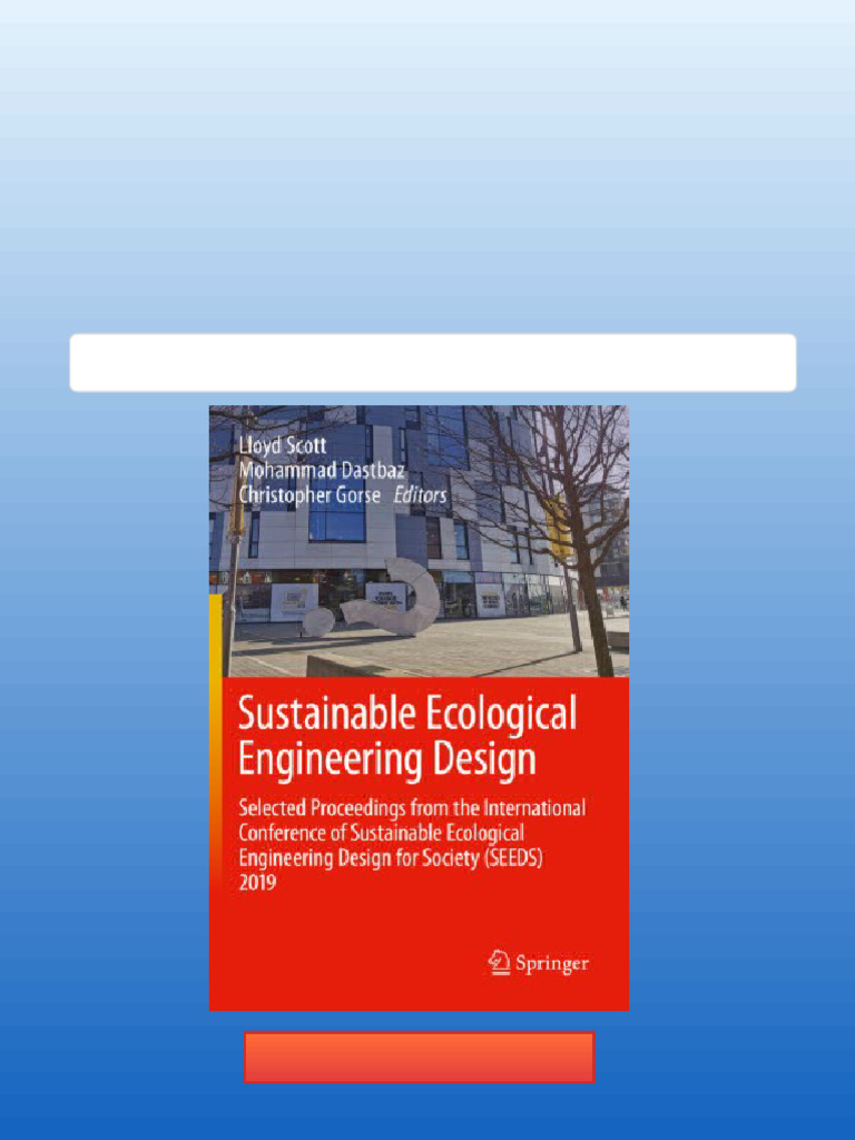 Sustainable Ecological Engineering Design: Selected Proceedings From ...