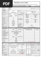 Excel File CSC Personal Data Sheet PDS 2017 1 | PDF | Justice | Crime ...
