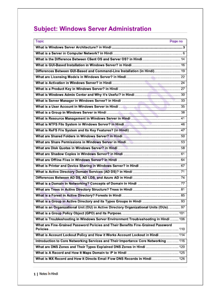 Window Server Administration | PDF