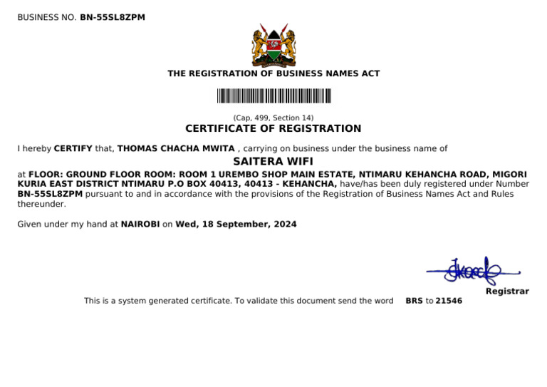 BN-55SL8ZPM-Business Name Registration Certificate | PDF