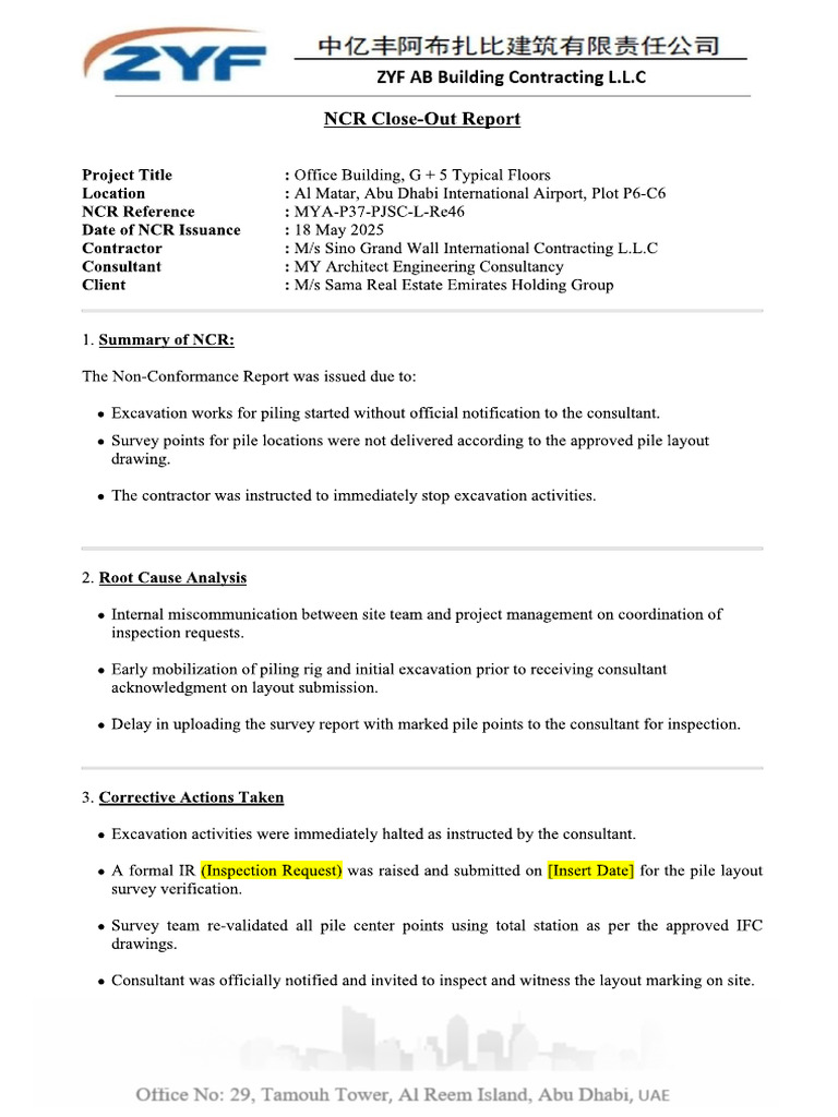 Closeout Report | PDF