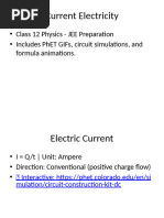 Current Electricity Formula Sheet Class12 NEET | PDF