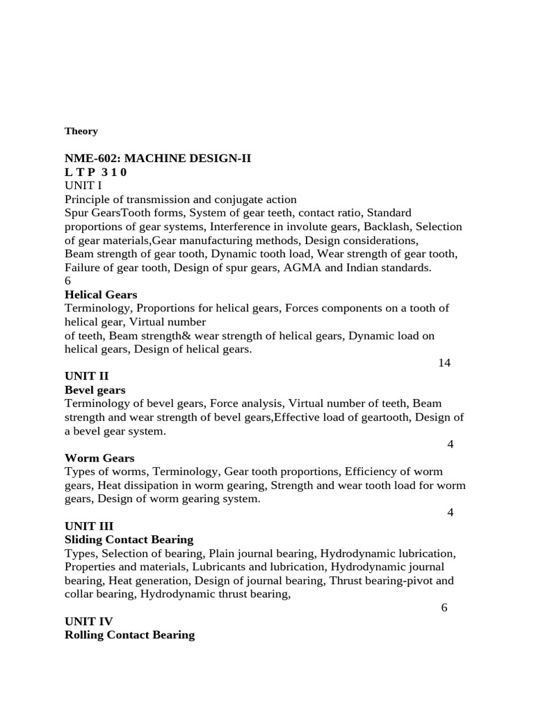 CO PO Mapping of Lab and Theory (New) | PDF | Gear | Bearing (Mechanical)