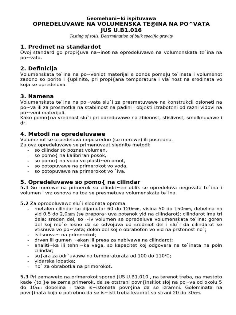 4 Volumenska Tezina | PDF