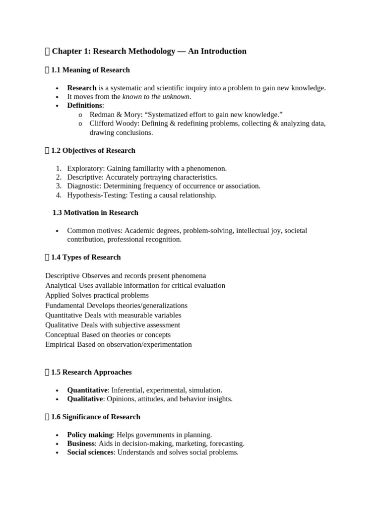 Research Methodology Overview Guide | PDF | Sampling (Statistics ...