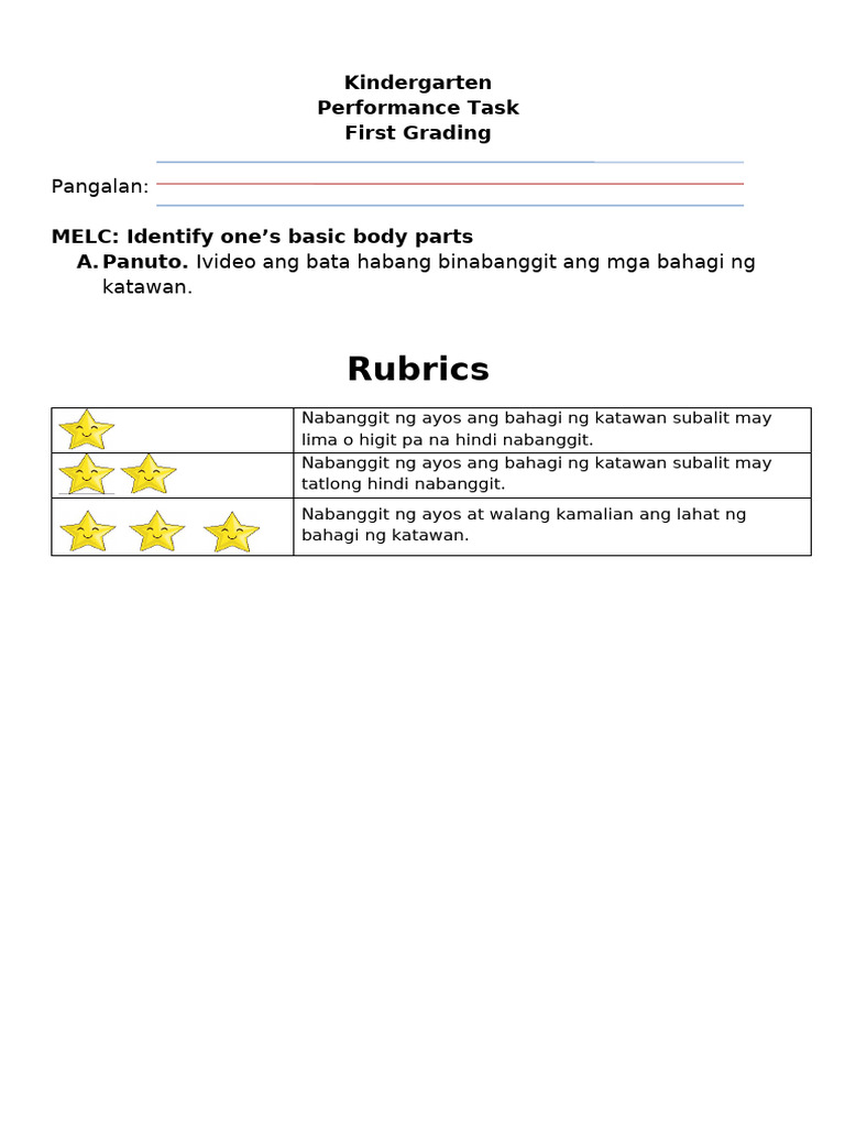Performance Task | PDF