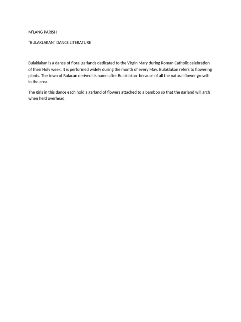 Bulaklakan - Dan-Wps Office | PDF