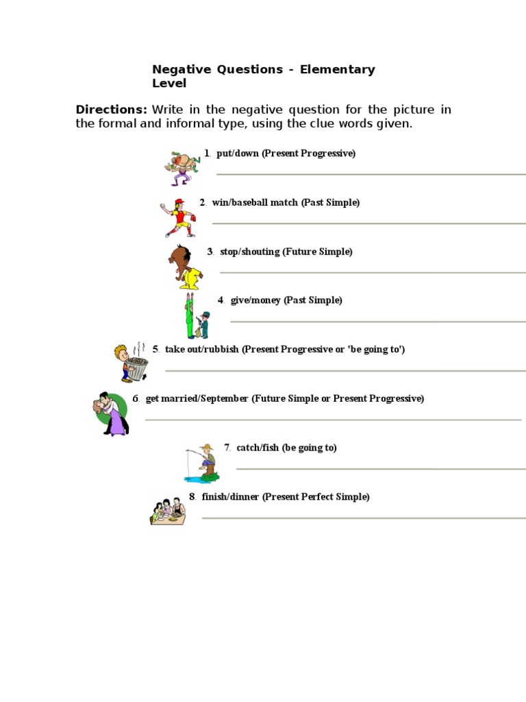 Negative Questions | PDF