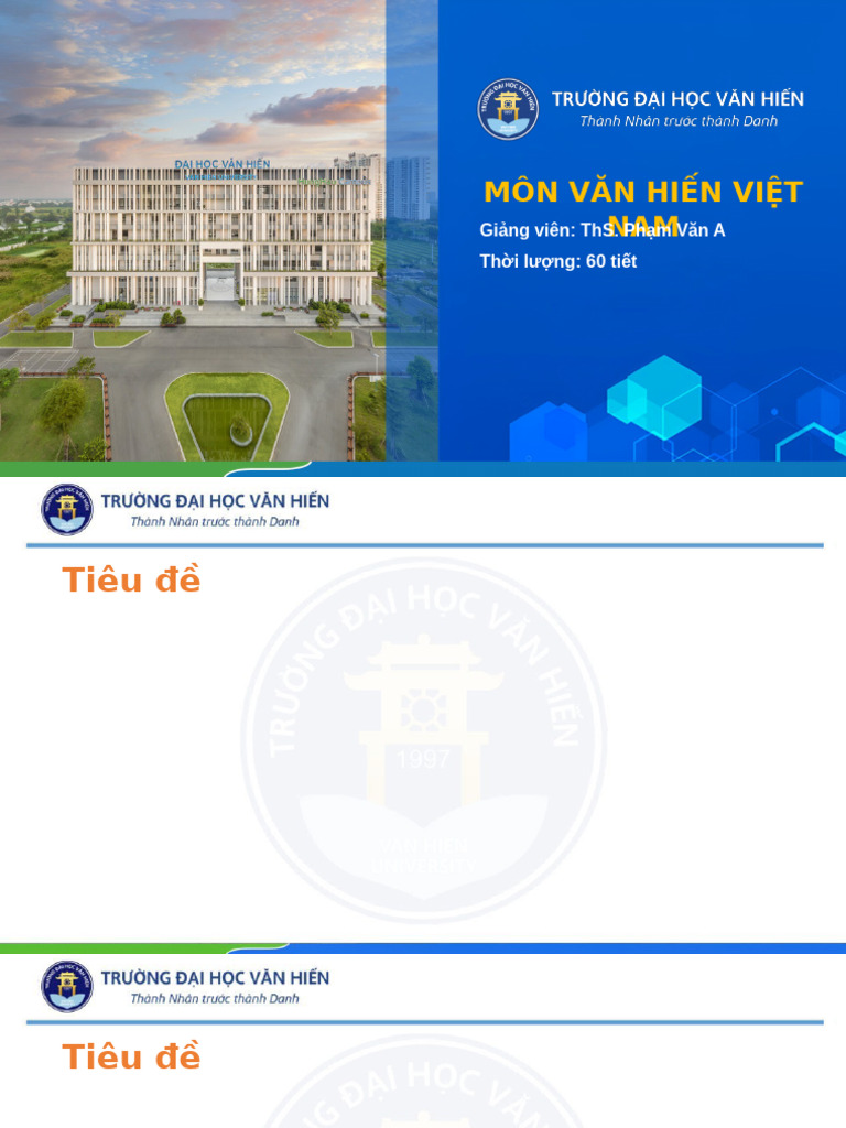 VHU-Template Phuc Vu Giang Day - Moi | PDF