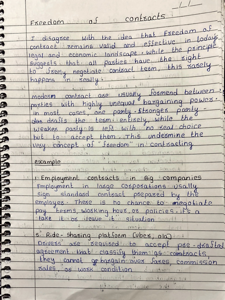 Freedom of Contracts | PDF