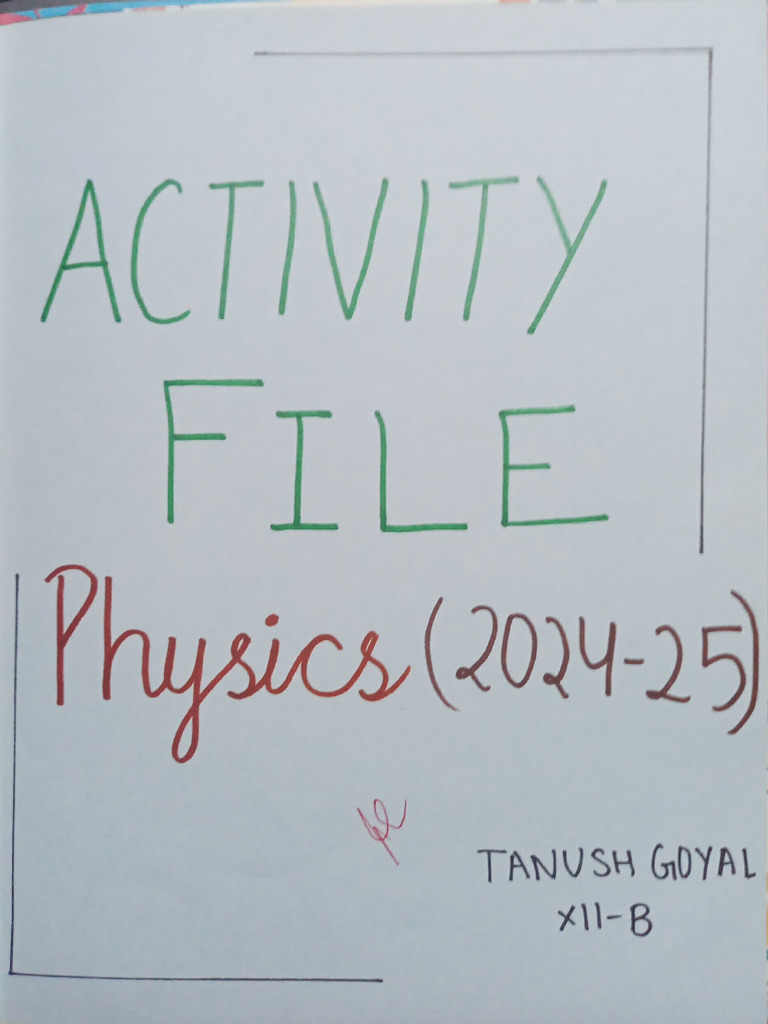Activity File Physics | PDF