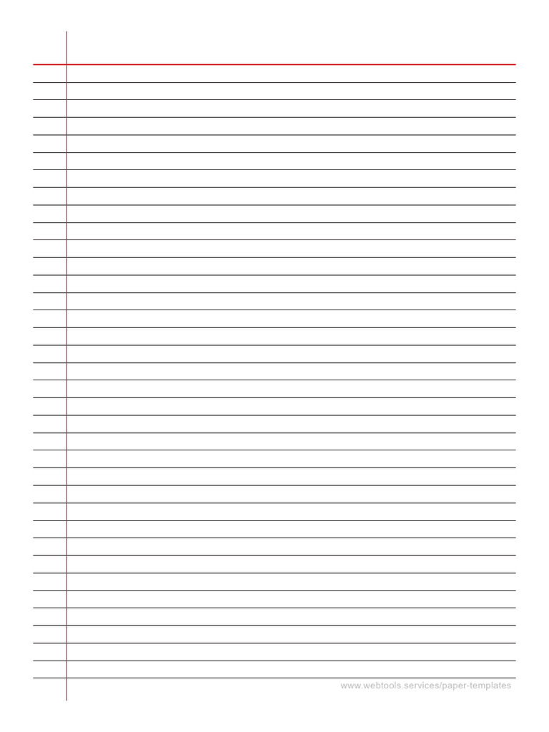 Printable 7 - 1mm Black Line Ruled Paper With Horizontal and Vertical ...