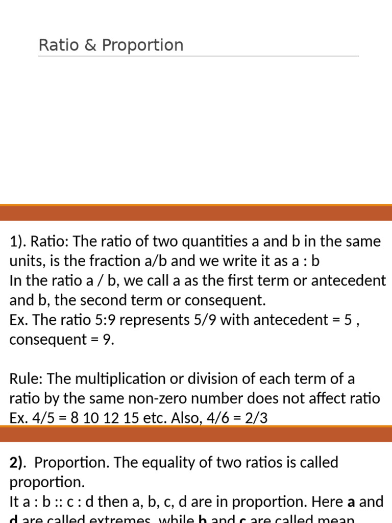 Understanding Ratios and Proportions | PDF | Ratio | Arithmetic