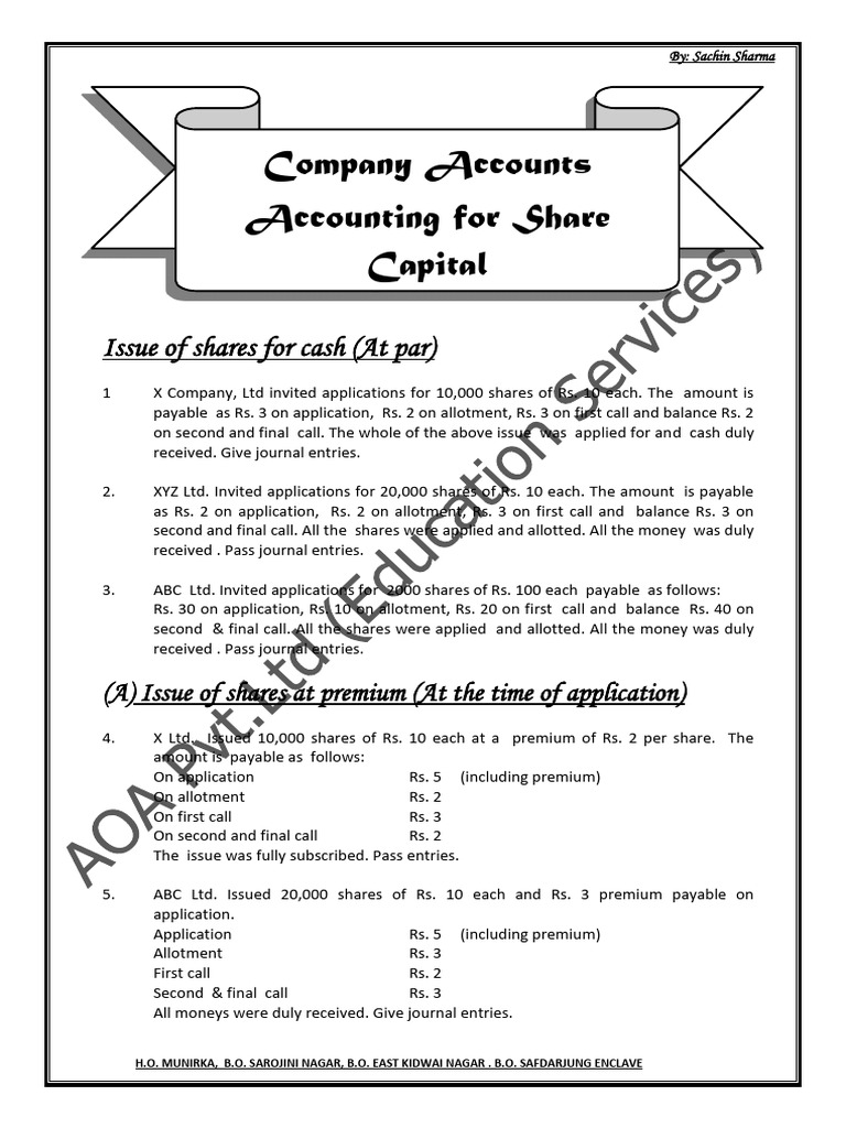 1 Company Accounts Complete File | PDF | Equity (Finance) | Business Economics