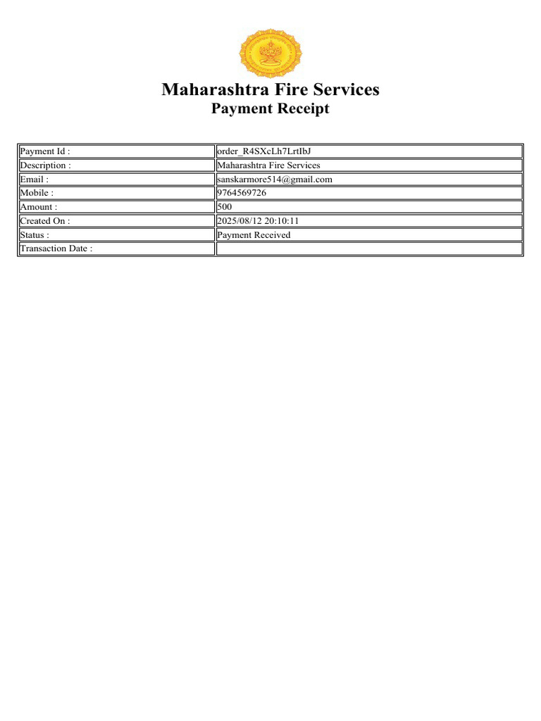 Payment Receipt | PDF